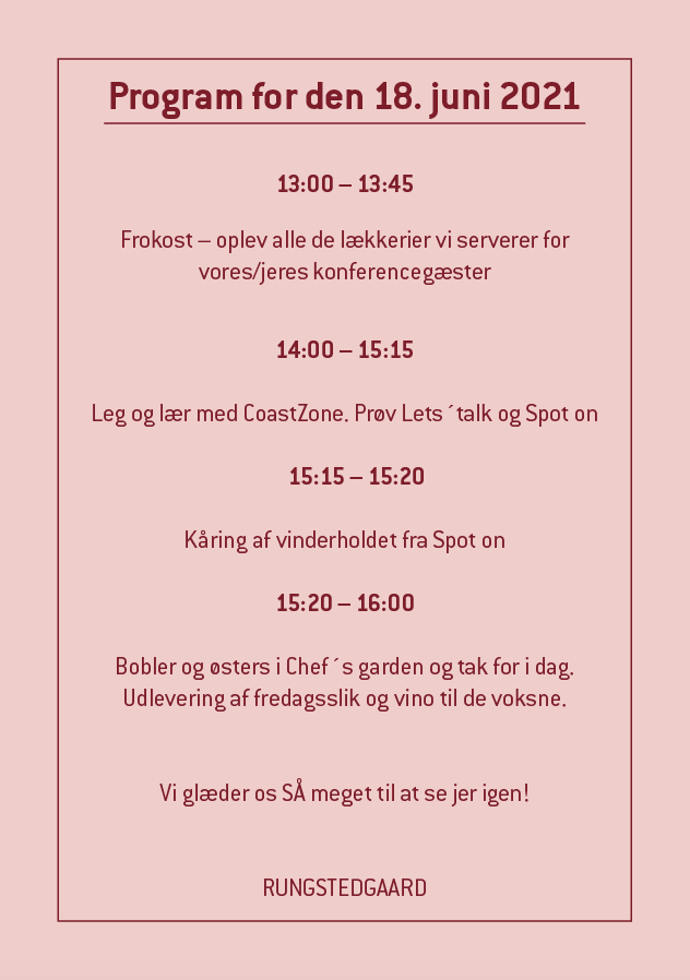 Fredagsslik-Bobler og Østers | Rungstedgaard